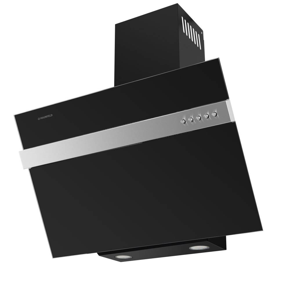 Купить Настенная вытяжка MAUNFELD BRIDGE Line 60 черный/полоска "сатин" по цене 17 990 руб ...